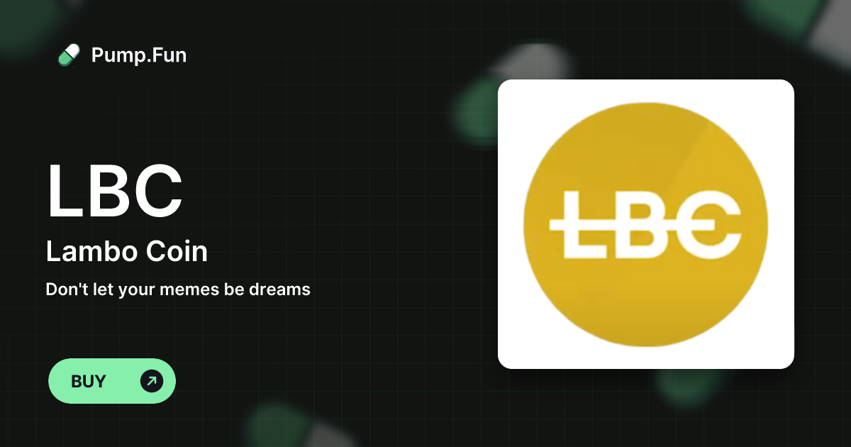 Lambo Coin (LBC) - Pump
