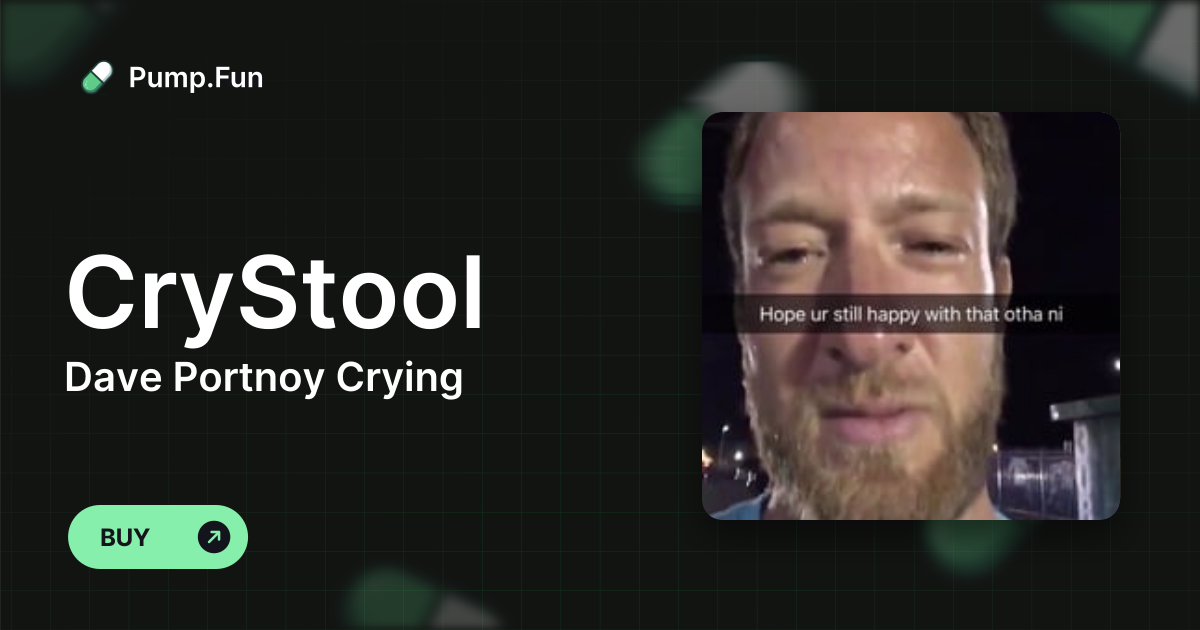 Dave Portnoy Crying (CryStool) - Pump