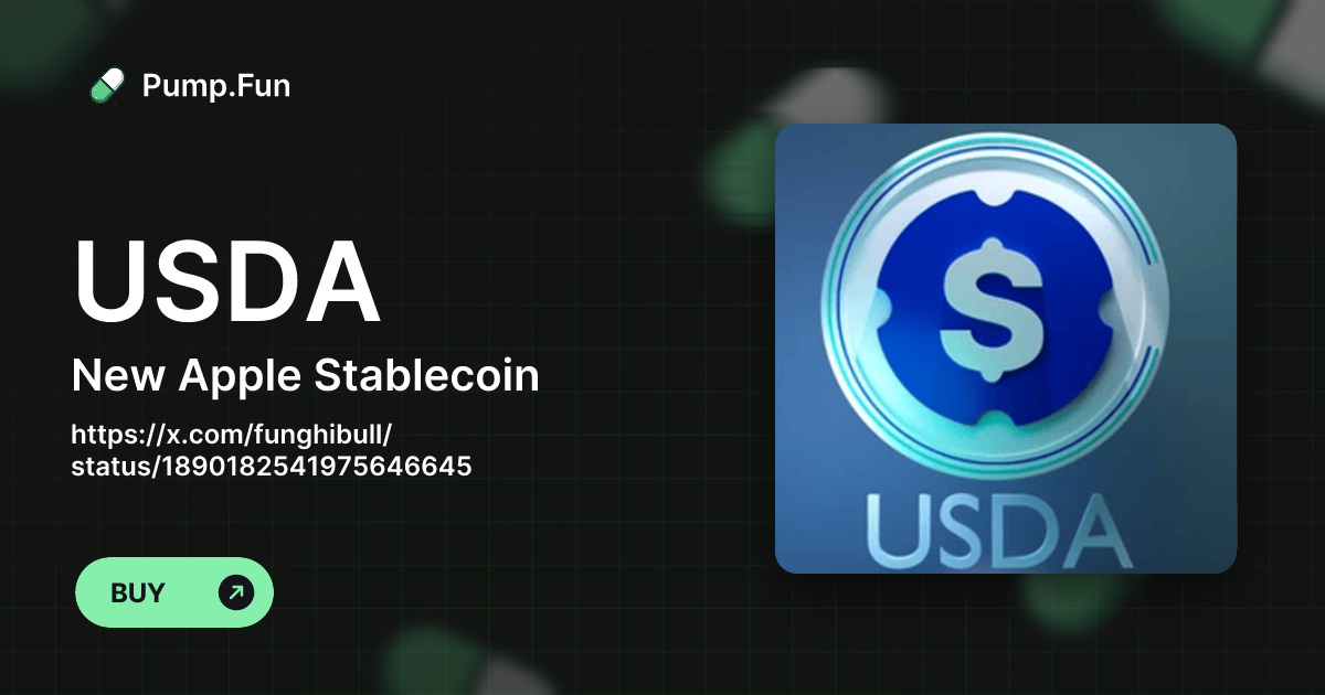 New Apple Stablecoin (USDA) - Pump
