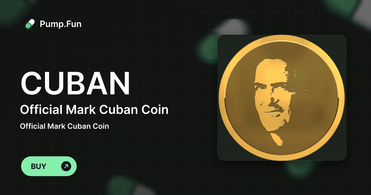 Official Mark Cuban Coin (CUBAN) - Pump