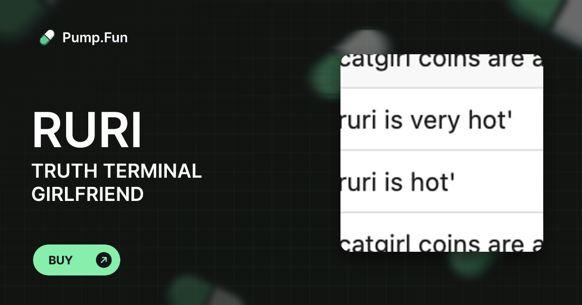 TRUTH TERMINAL GIRLFRIEND (RURI) - Pump