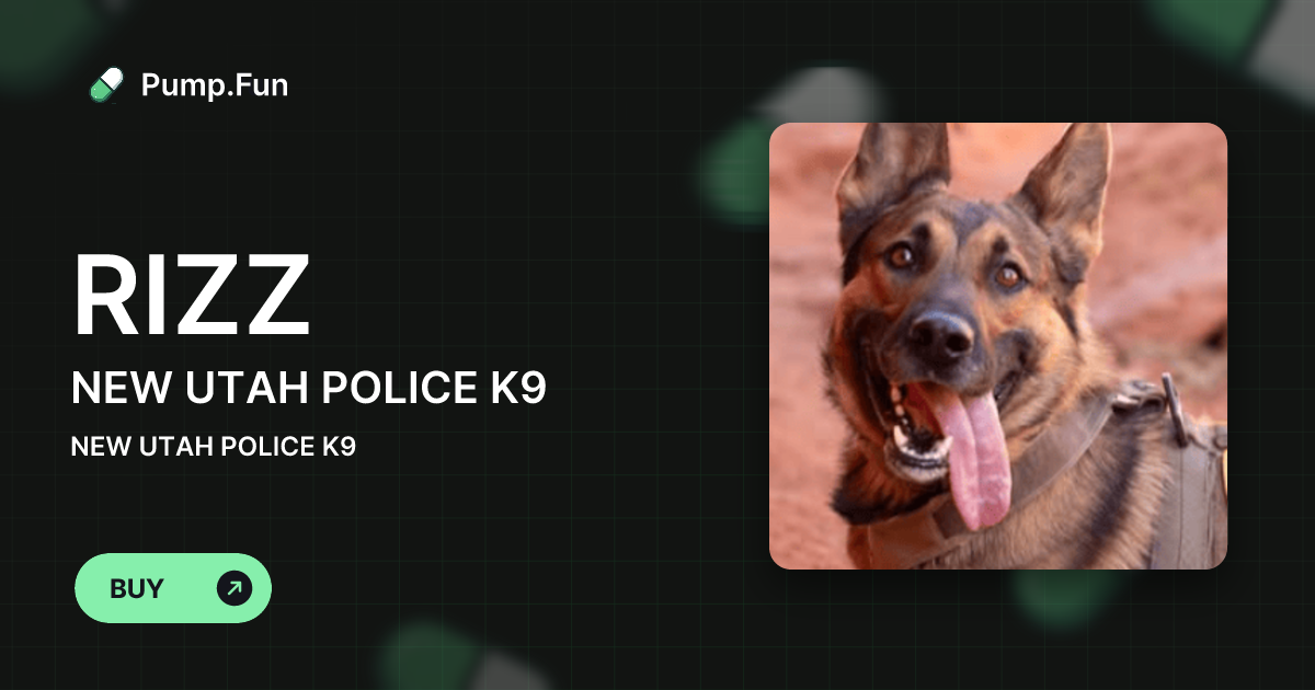 NEW UTAH POLICE K9 (RIZZ) - Pump