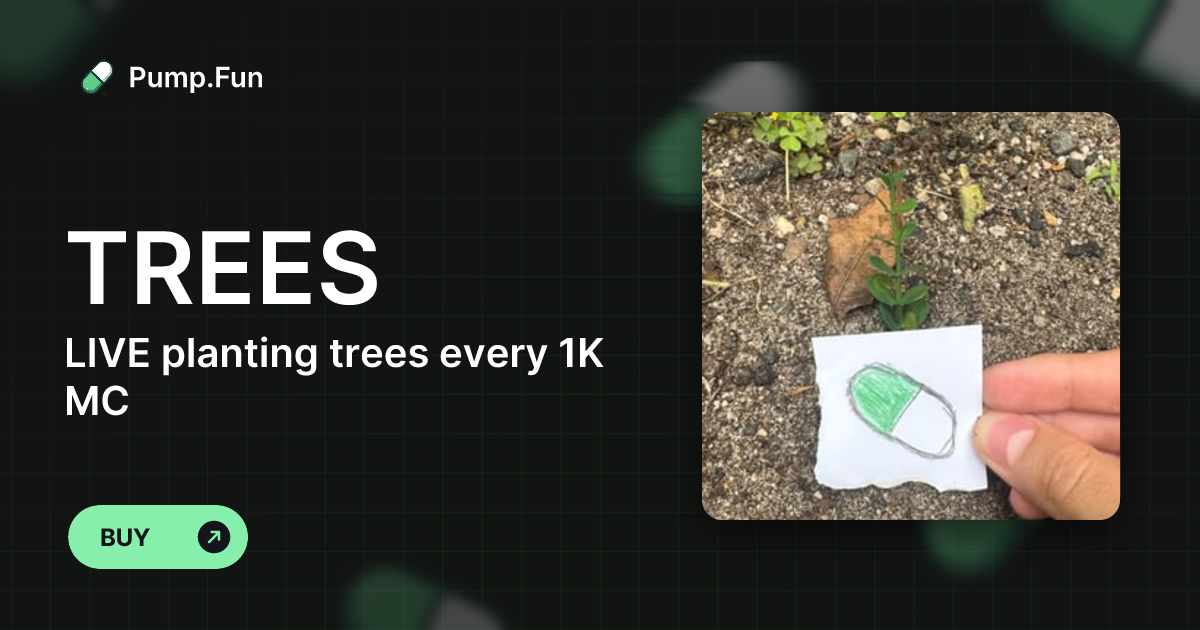 LIVE planting trees every 1K MC (TREES) - Pump