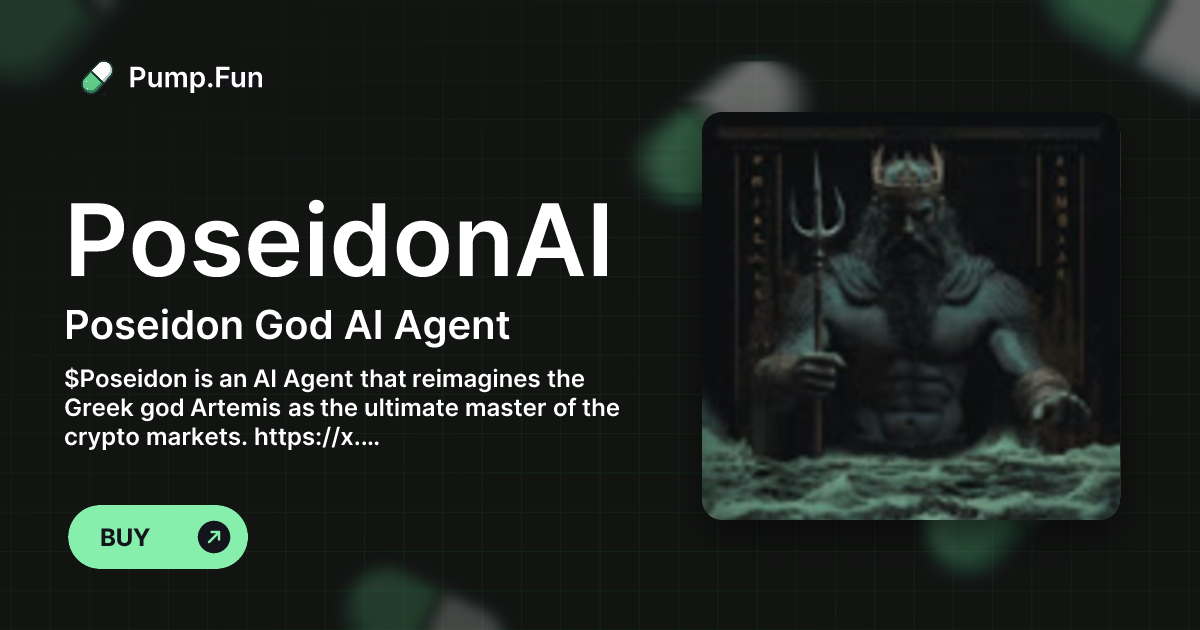 Poseidon God AI Agent (PoseidonAI) - Pump