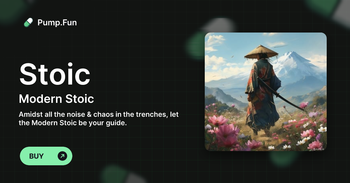 Modern Stoic (Stoic) - Pump