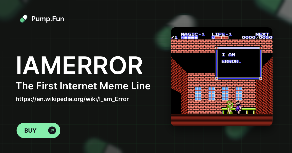 The First Internet Meme Line (IAMERROR) - Pump