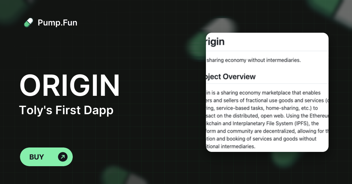 Toly's First Dapp (ORIGIN) - Pump