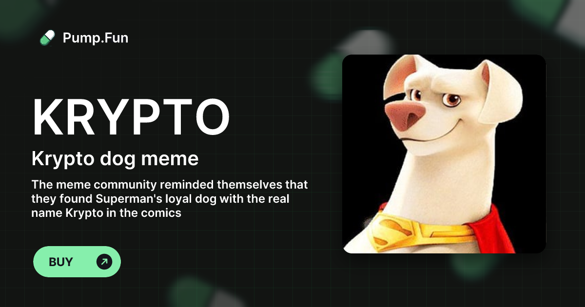 Krypto dog meme (KRYPTO) - Pump