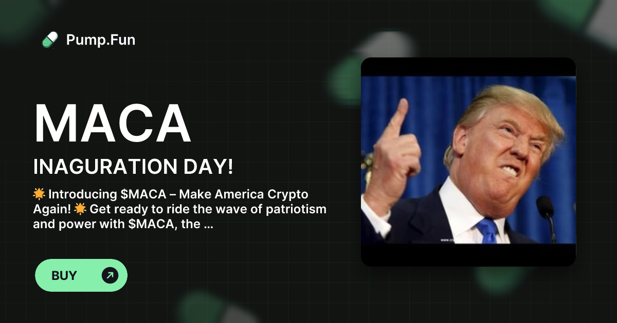 INAGURATION DAY! (MACA) - Pump