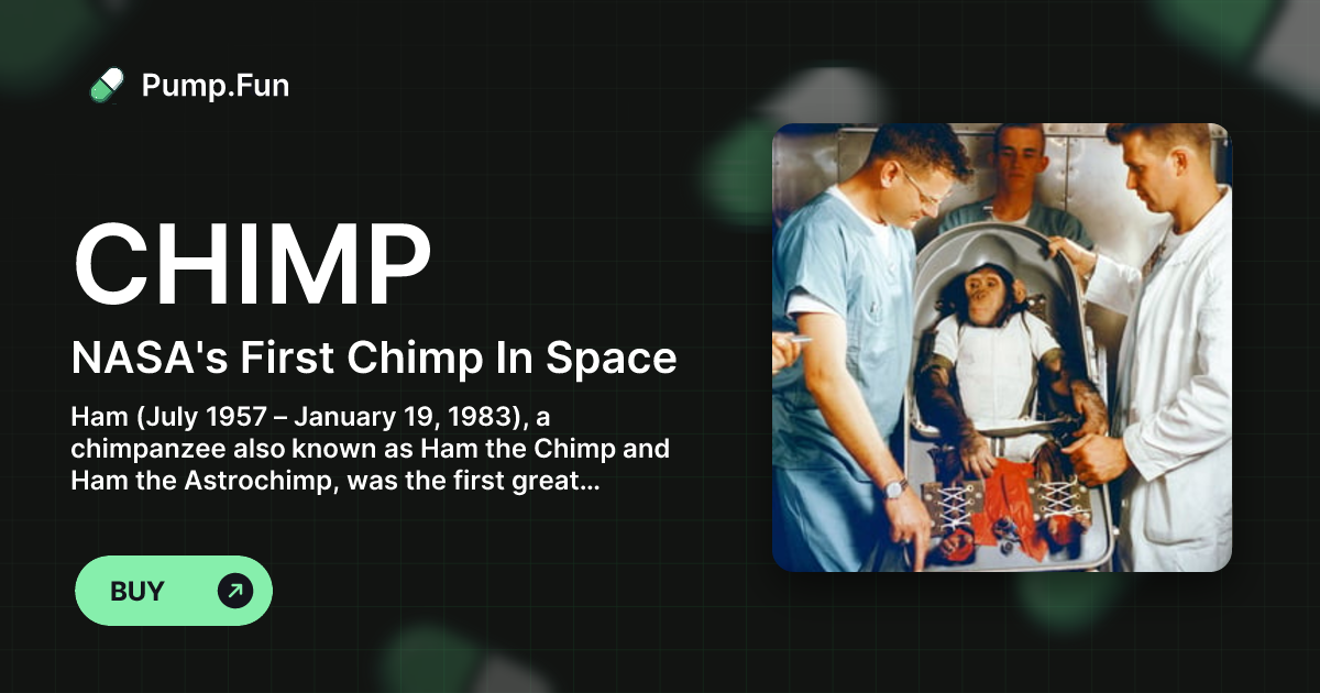 NASA's First Chimp In Space (CHIMP) - Pump