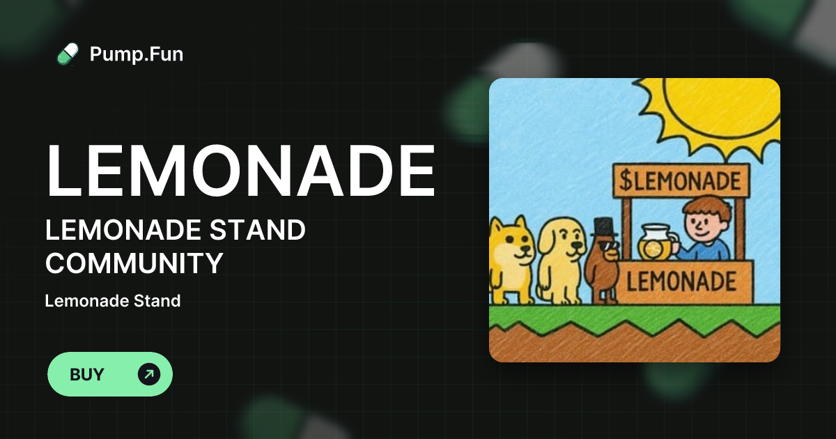 LEMONADE STAND COMMUNITY (LEMONADE) - Pump
