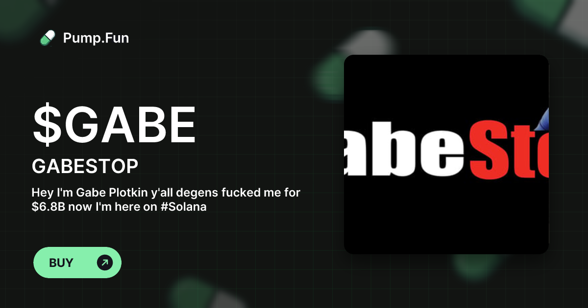 GABESTOP ($GABE) - Pump