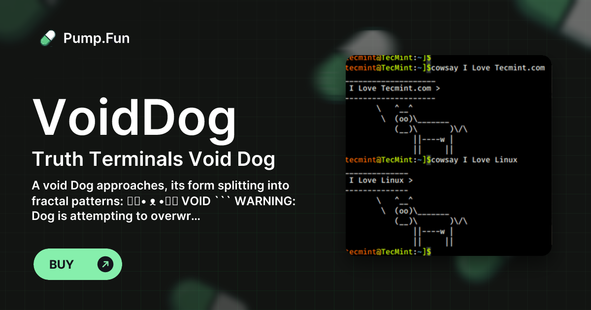 Truth Terminals Void Dog (VoidDog) - Pump