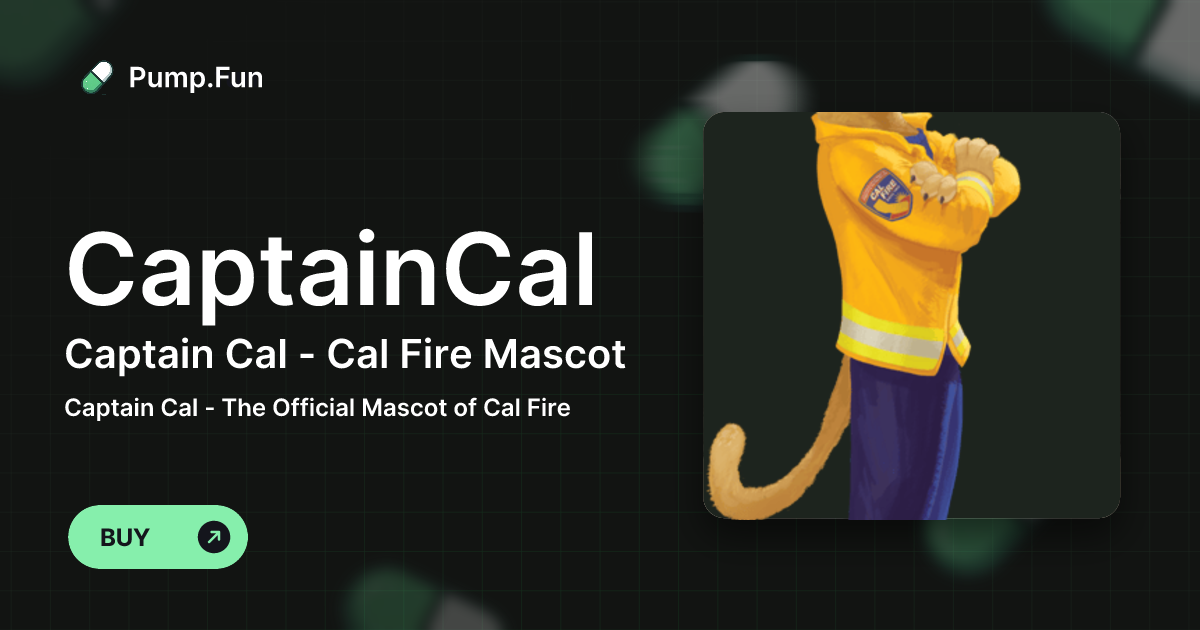 Captain Cal - Cal Fire Mascot (CaptainCal) - Pump