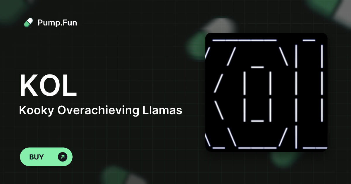 Kooky Overachieving Llamas (KOL) - Pump