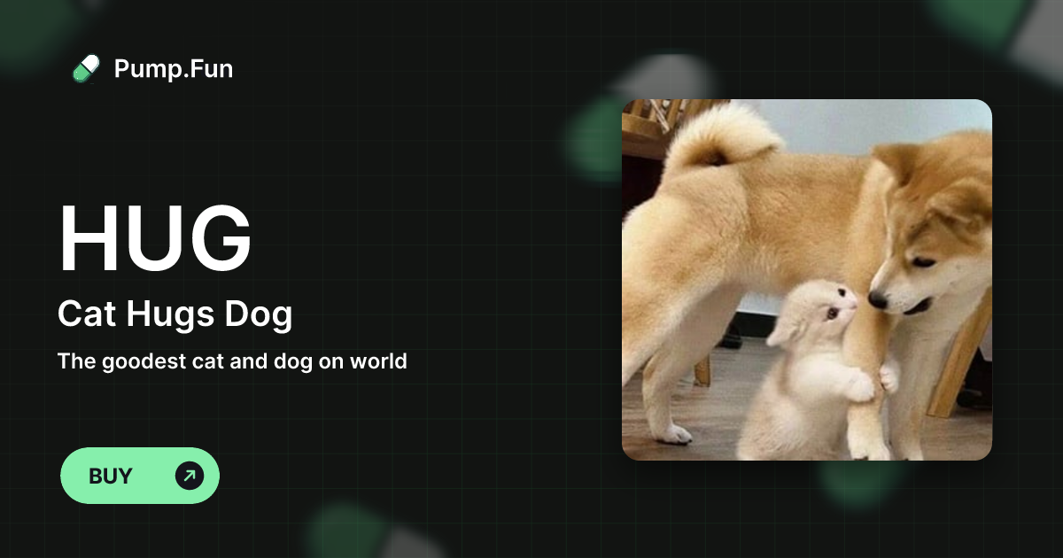 Cat Hugs Dog (HUG) - Pump