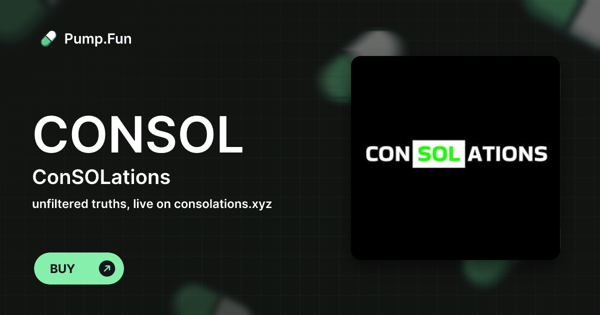 ConSOLations (CONSOL) - Pump