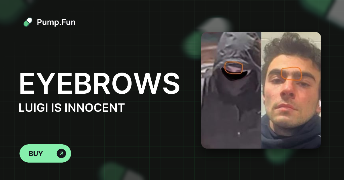 LUIGI IS INNOCENT (EYEBROWS) - Pump