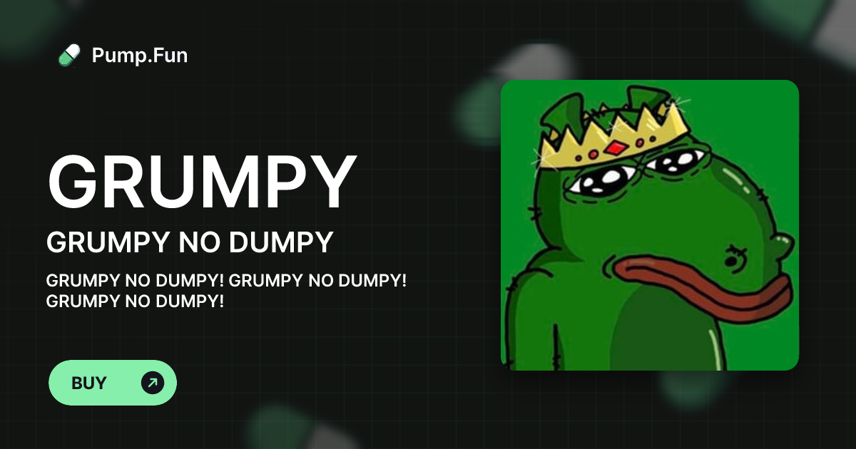 GRUMPY NO DUMPY (GRUMPY) - Pump