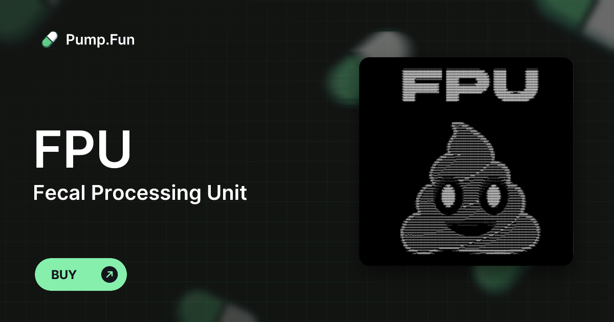 Fecal Processing Unit (FPU) - Pump