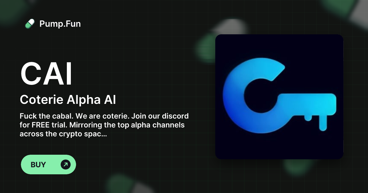Coterie Alpha AI (CAI) - Pump