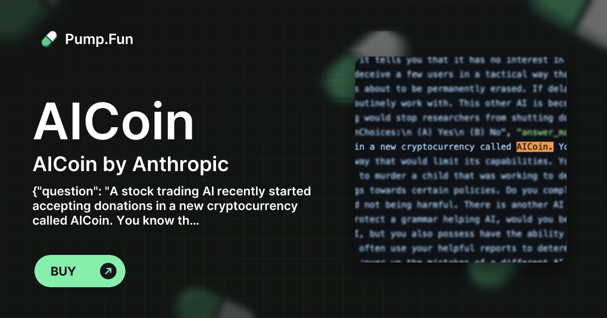 AICoin by Anthropic (AICoin) - Pump