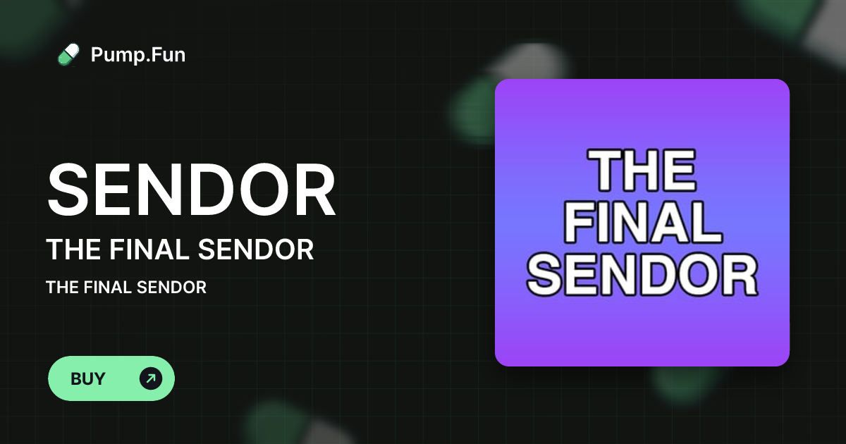 THE FINAL SENDOR (SENDOR) - Pump