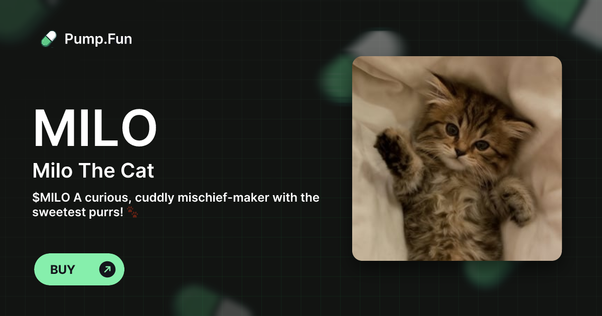 Milo The Cat (MILO) - Pump