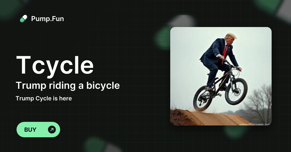 Trump riding a bicycle (Tcycle) - Pump