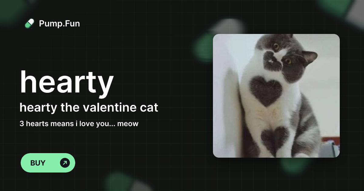 hearty the valentine cat (hearty) - Pump