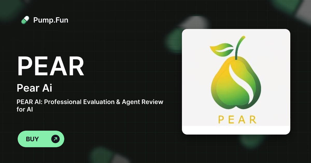Pear Ai (PEAR) - Pump
