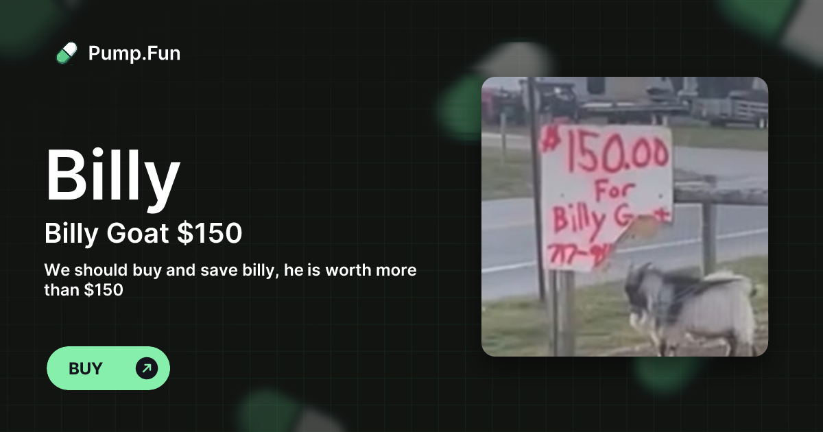 Billy Goat $150 (Billy) - Pump