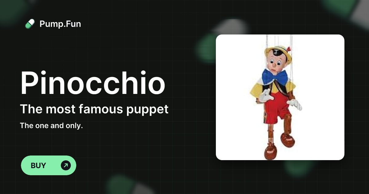 The most famous puppet (Pinocchio) - Pump