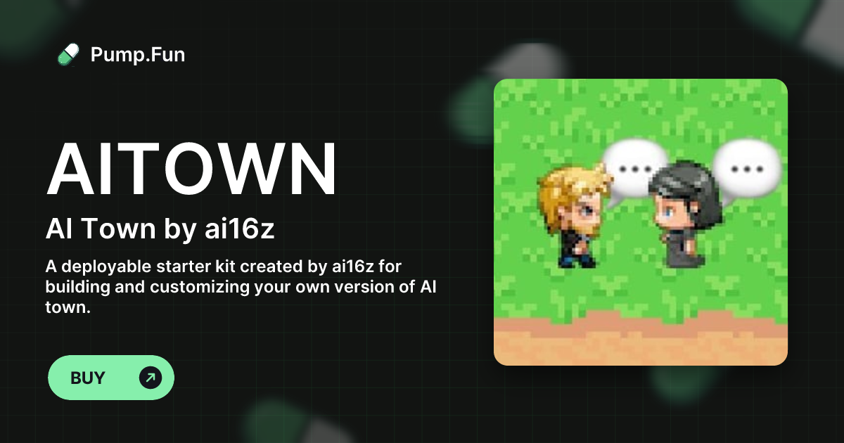 AI Town by ai16z (AITOWN) - Pump