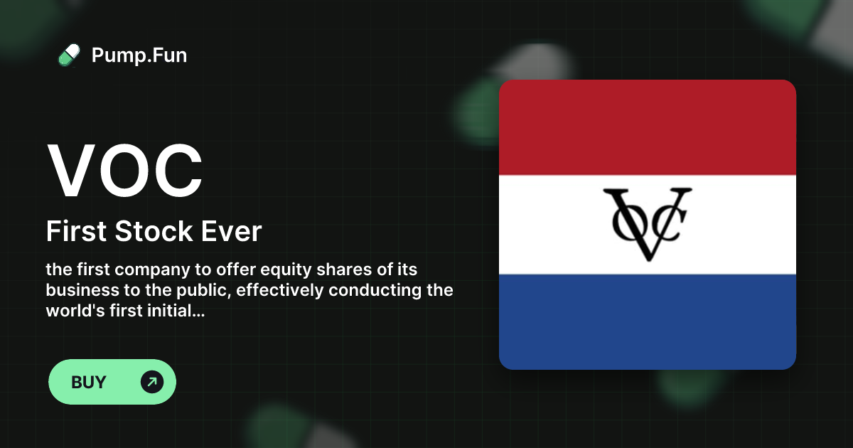 First Stock Ever (VOC) - Pump