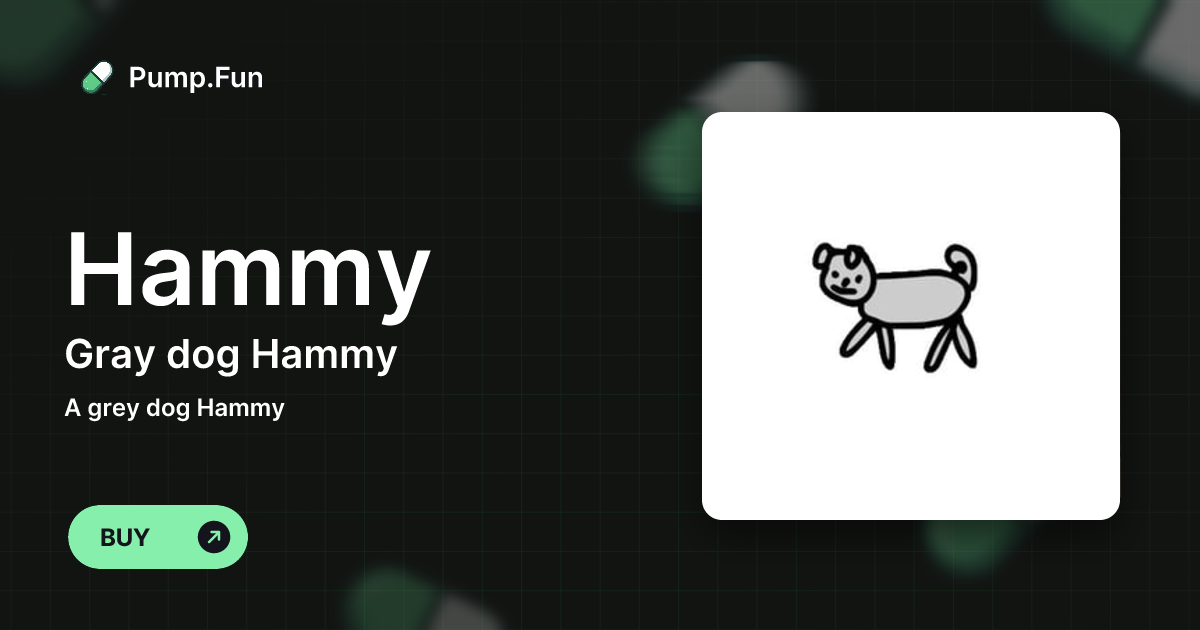 Gray dog Hammy (Hammy) - Pump