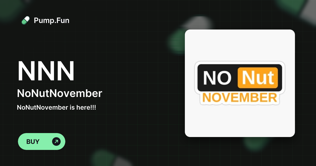 NoNutNovember (NNN) - Pump