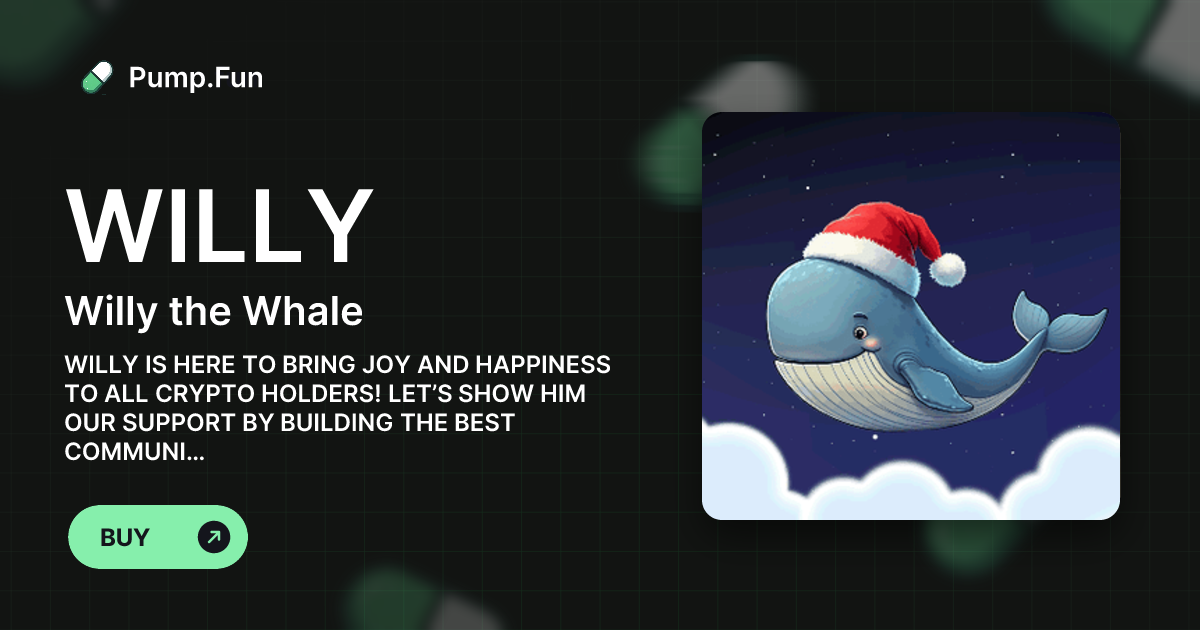 Willy the Whale (WILLY) - Pump