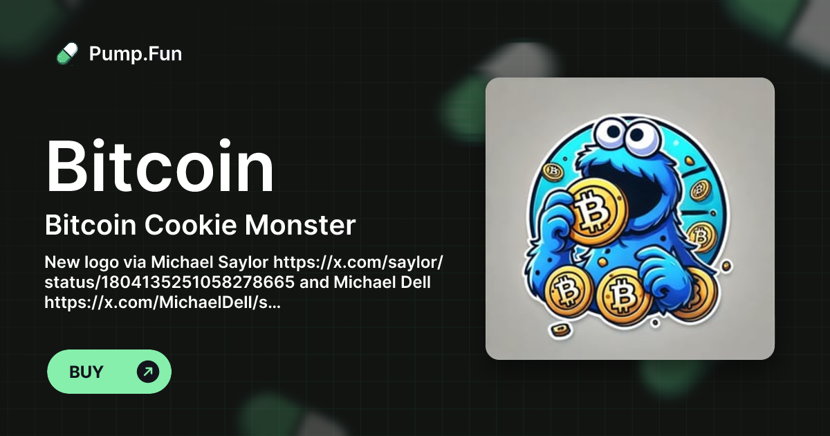 Bitcoin Cookie Monster (Bitcoin) - Pump