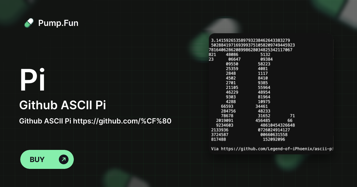 Github ASCII Pi (Pi) - Pump