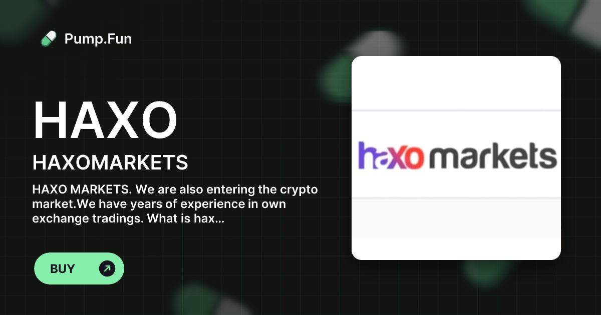 HAXOMARKETS (HAXO) - Pump