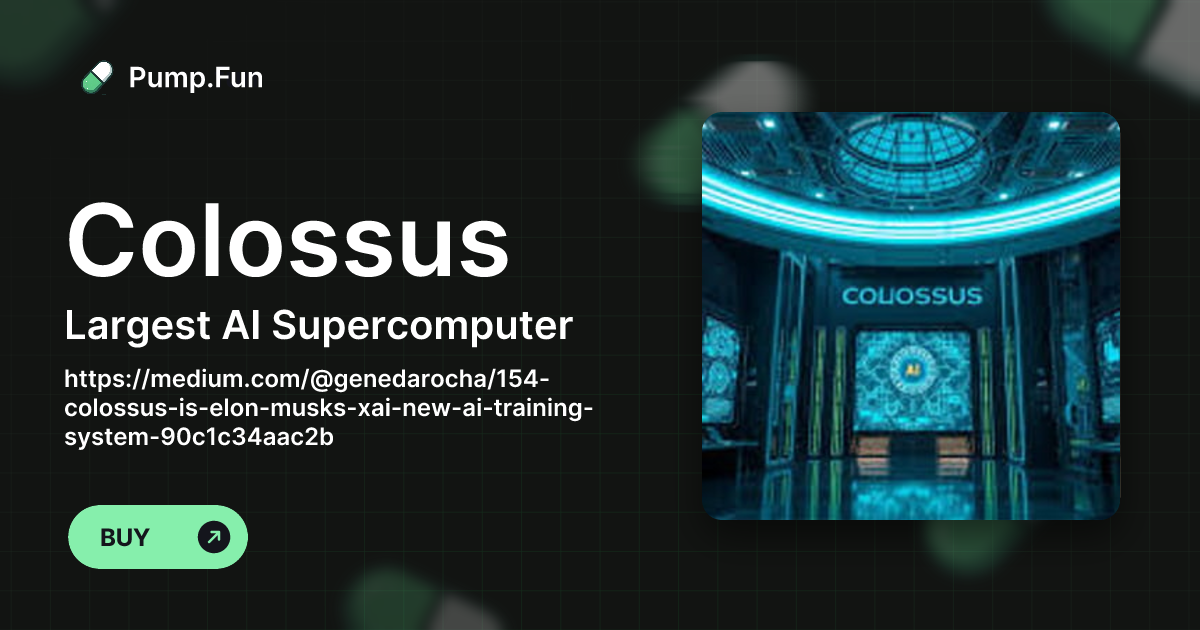 Largest AI Supercomputer (Colossus) - Pump