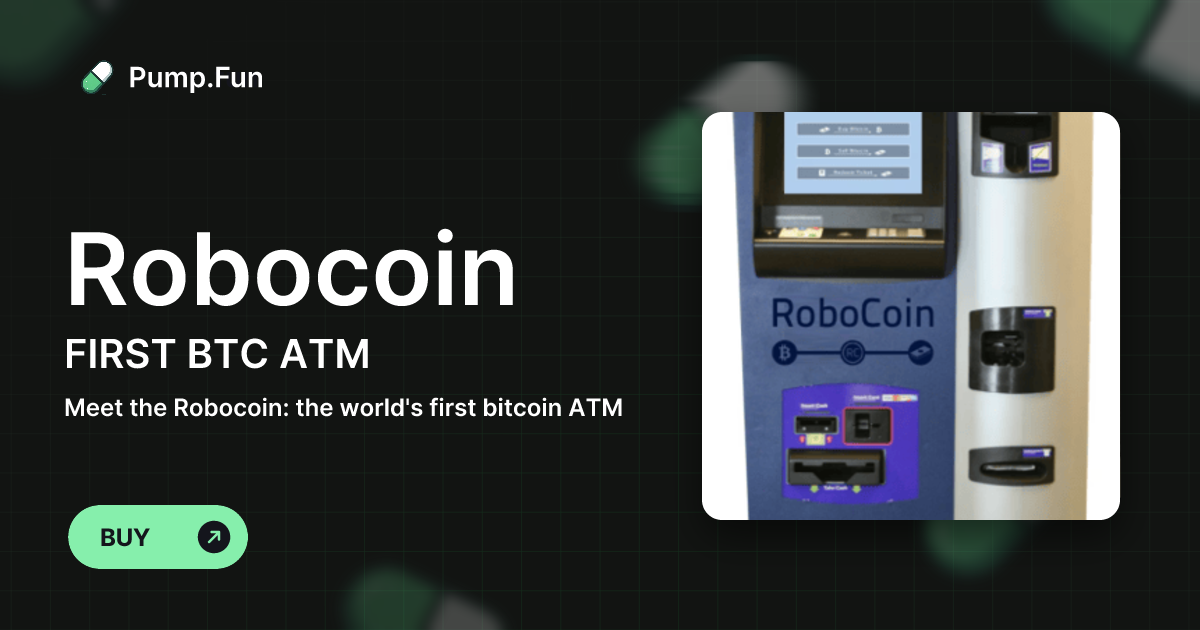 FIRST BTC ATM (Robocoin) - Pump