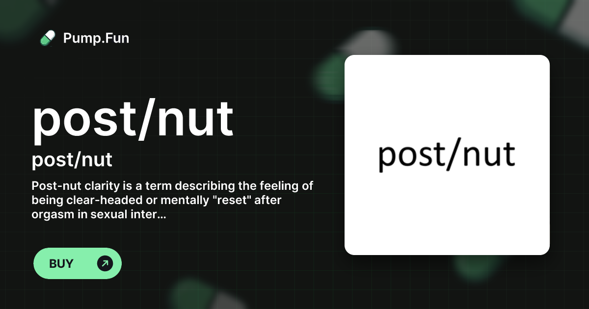 post/nut (post/nut) - Pump