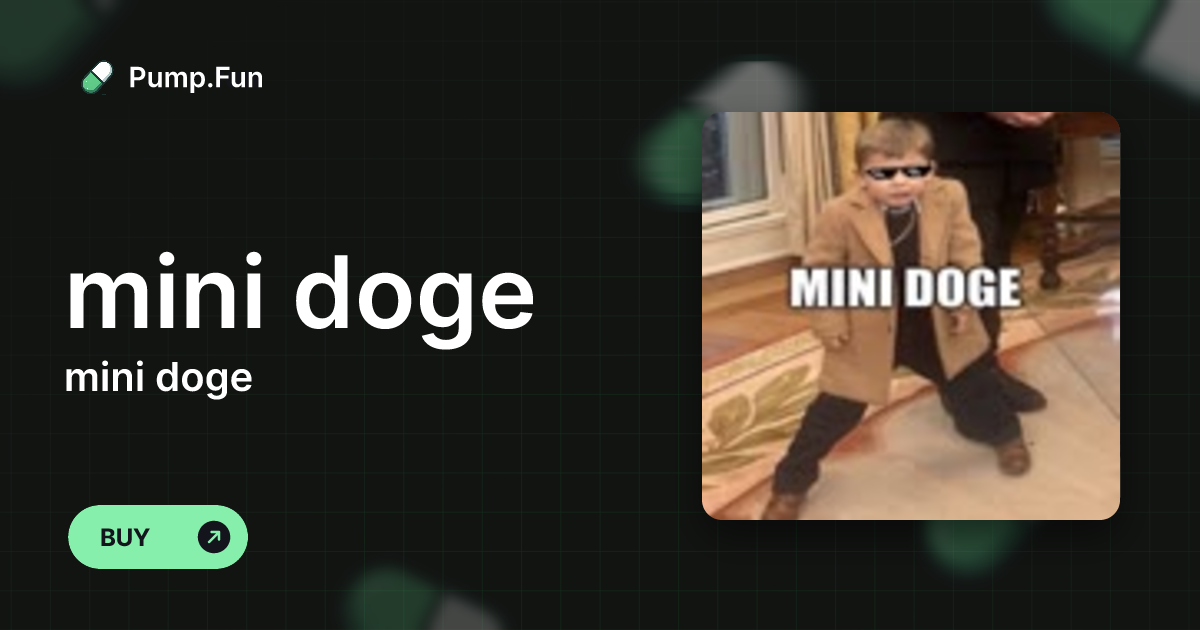 mini doge (mini doge) - Pump