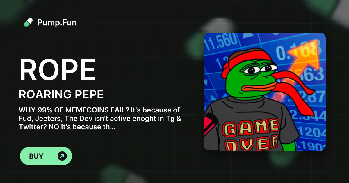 ROARING PEPE (ROPE) - Pump