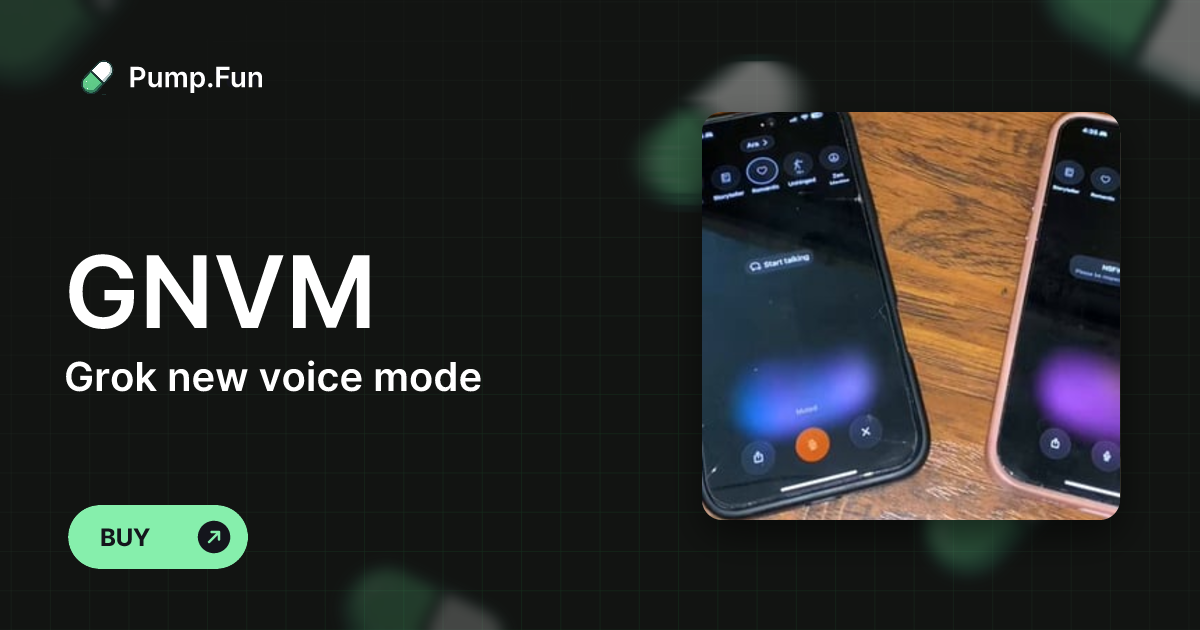 Grok new voice mode (GNVM) - Pump