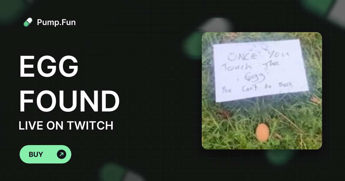 LIVE ON TWITCH (EGG FOUND) - Pump