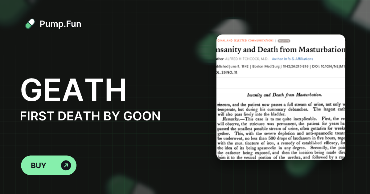 FIRST DEATH BY GOON (GEATH) - Pump