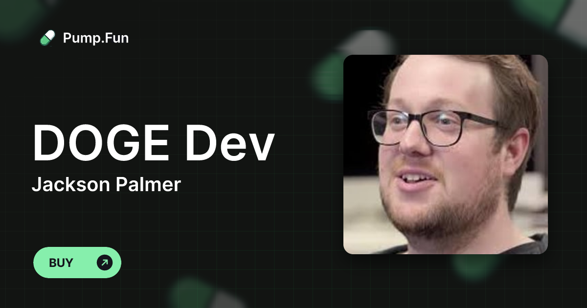 Jackson Palmer (DOGE Dev) - Pump